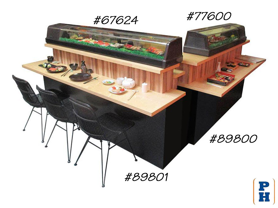 Sushi Bar, 92" Wide Only in Asian