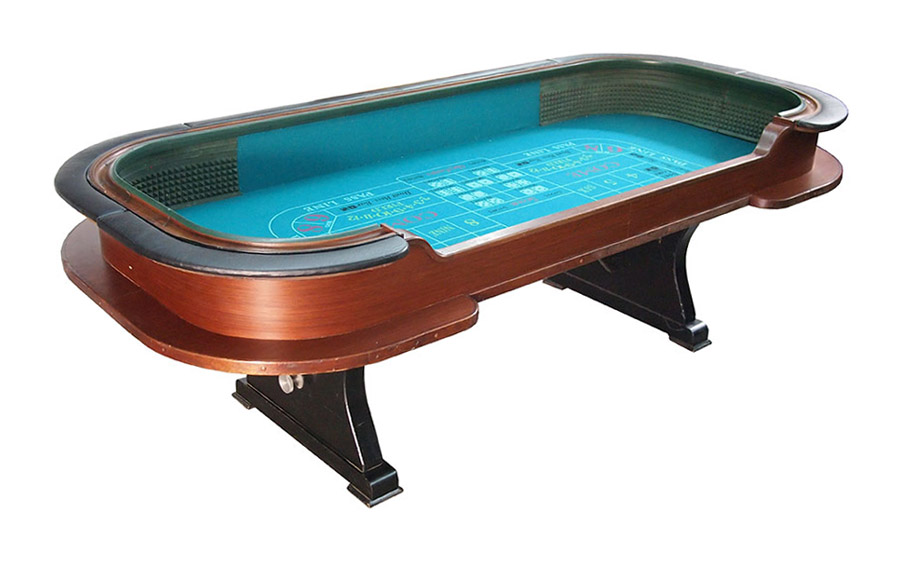 Craps Table, 10' Wide in Gaming Tables & Wheels Of Fortune