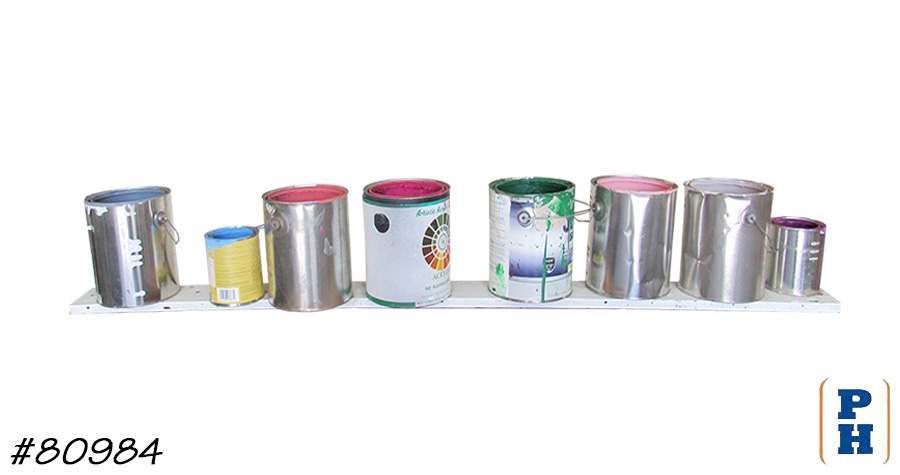 Paint Can Display in Hardware Store