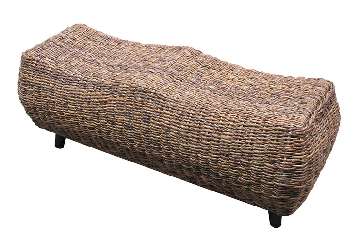 Wicker Bench in Fixtures