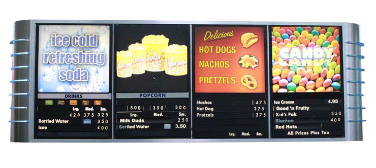 Menu Board in Theater & Concessions