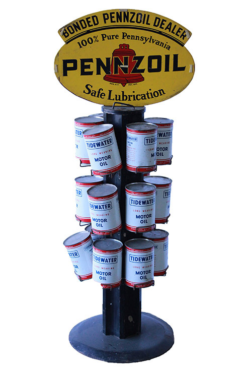 Motor Oil Display in Garage & Mechanic