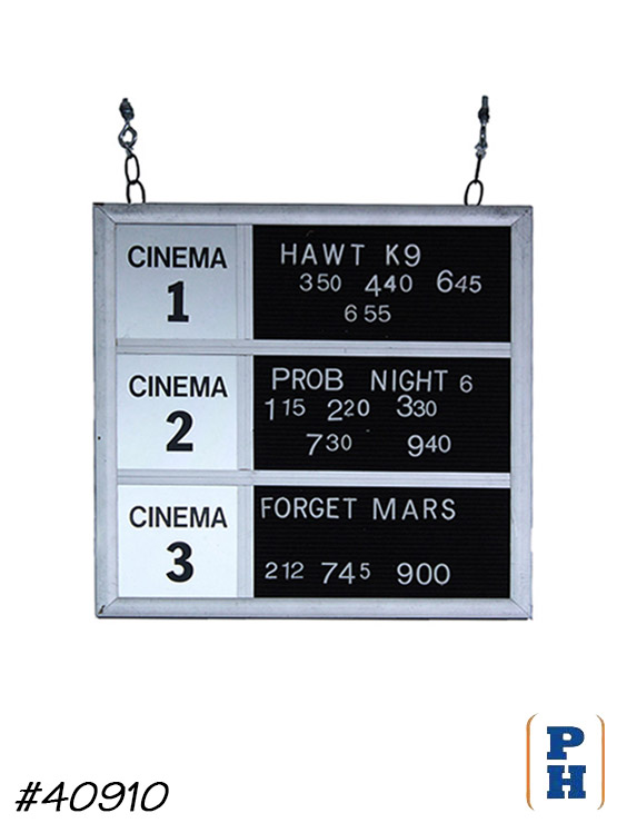 Movie Theatre Sign in Assort. Signs