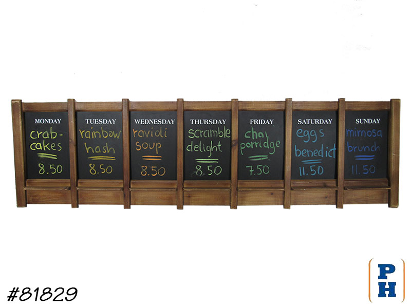 Day of the Week Chalkboard in Assort. Signs