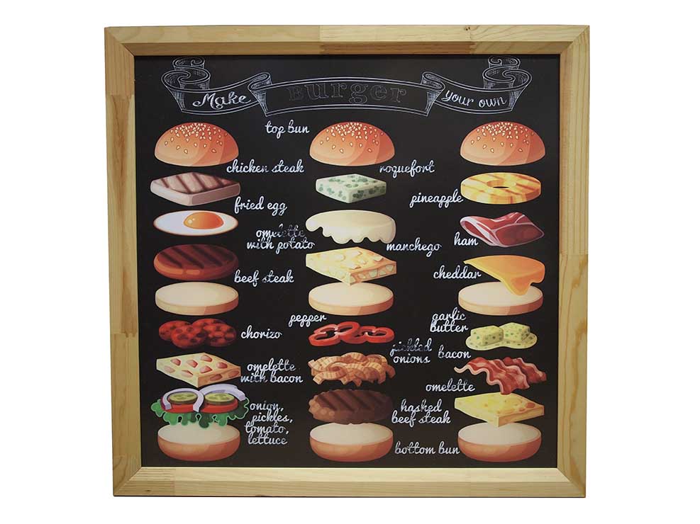Make Your Own Burger Sign in Cleared Assorted Signs