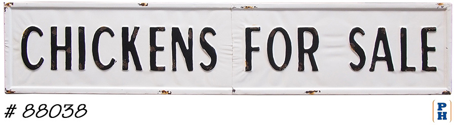 Chickens For Sale Sign in Cleared Metal Signs
