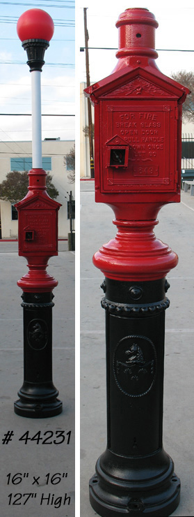Fire Call Box in Parking Meters, Hydrants, Etc