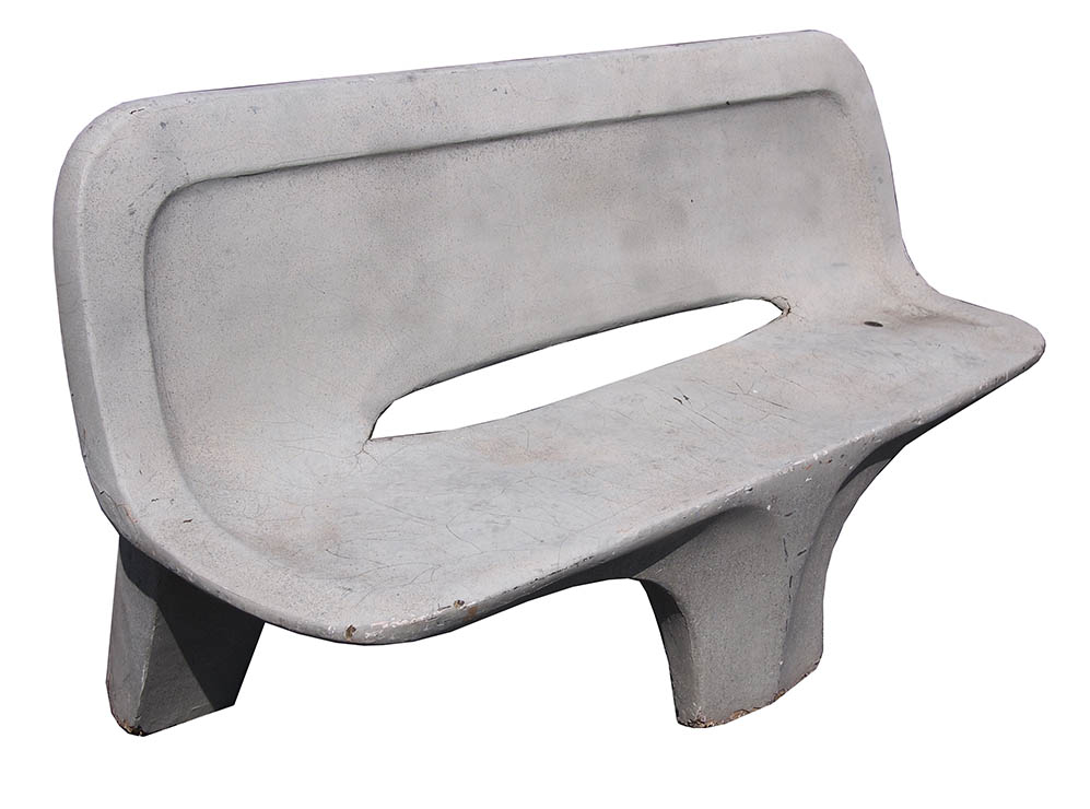 bench in Faux Concrete