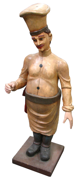 Chef - Baker Figure in Wine, Cheese & Liquor