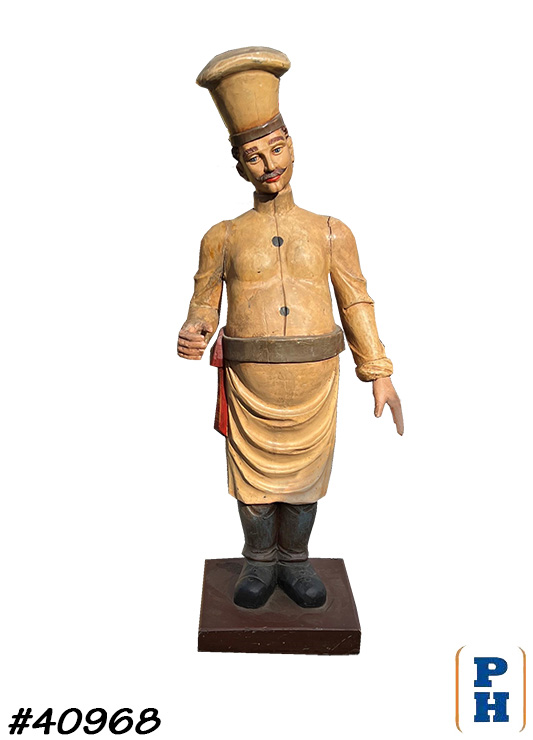 Chef - Baker Figure in Wine, Cheese & Liquor