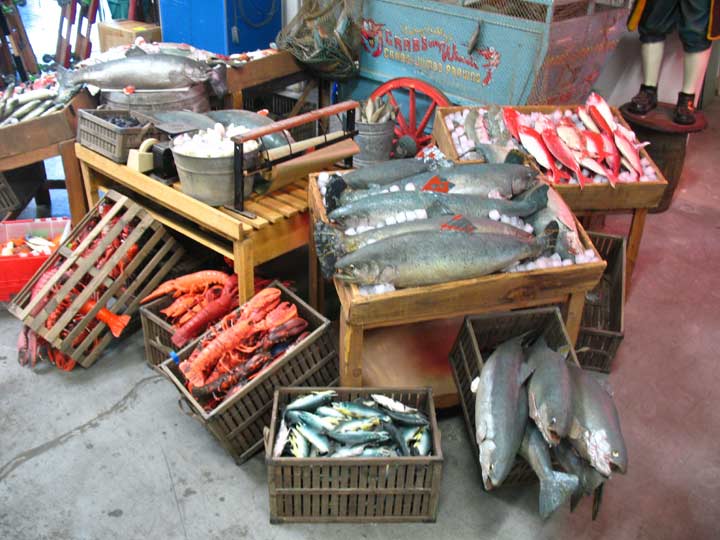 05 overview of fish market items in Fish Market & Seafood Restaurant