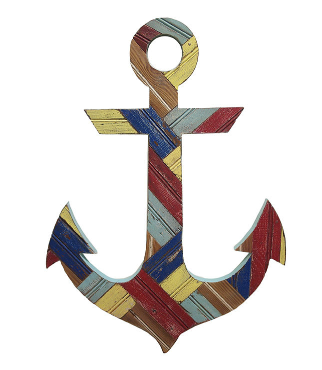 Anchor Sign in Cleared Wood Signs